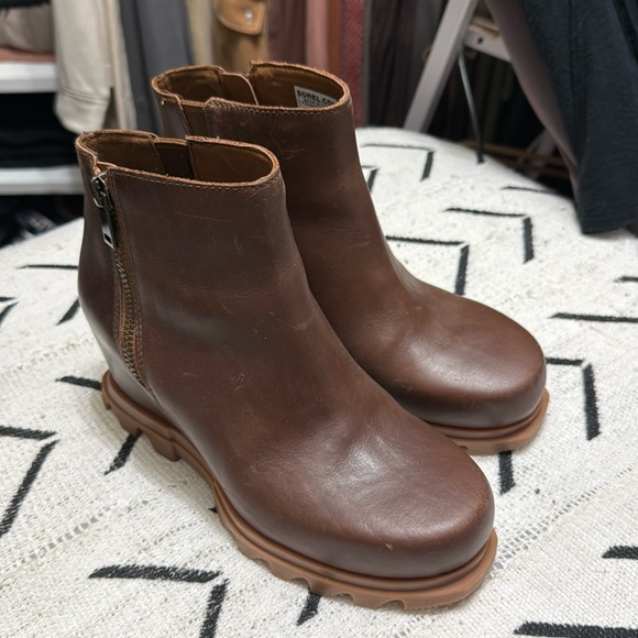 Sorel | Shoes | New Sorel Brown Leather Boots 7 2 | Poshmark